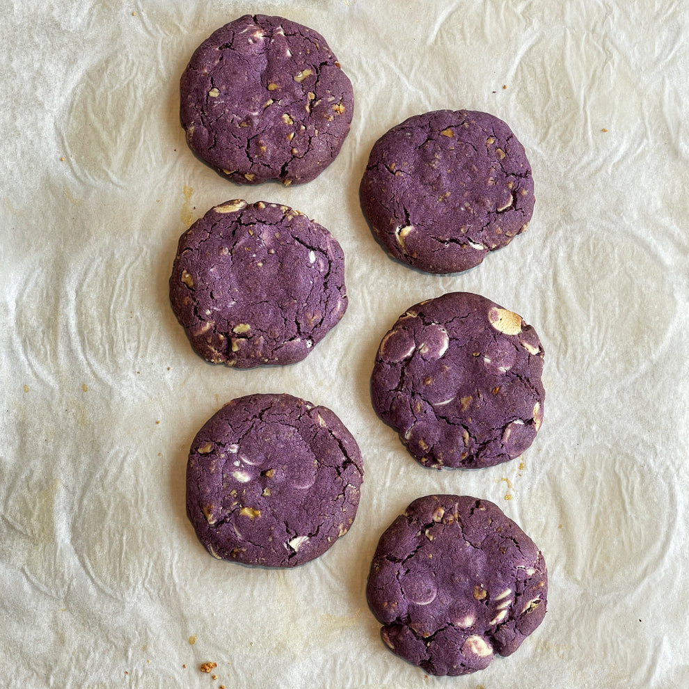 J21. Ube White Choco Cookie – D'avant Bakery